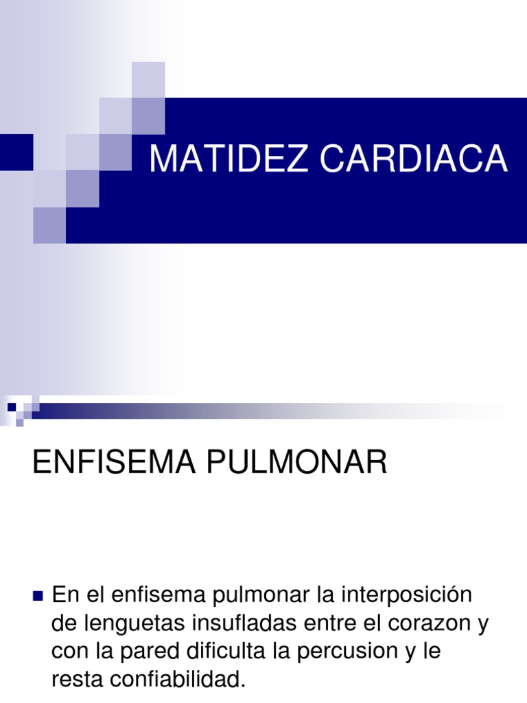 Causas Que Producen Modificaciones Del Area de Matidez Cardiaca PDF ...