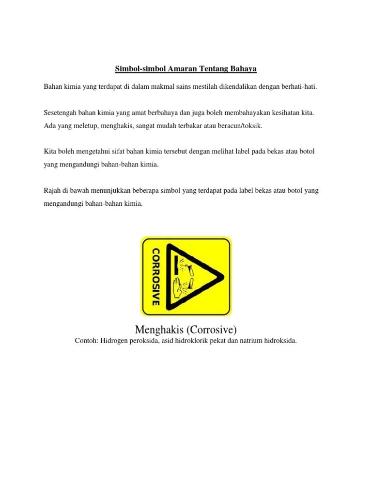 Simbol Simbol Amaran Bahaya | PDF