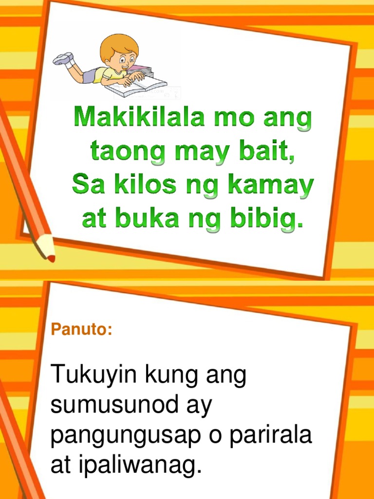 Pangungusap Na Walang Paksa | PDF