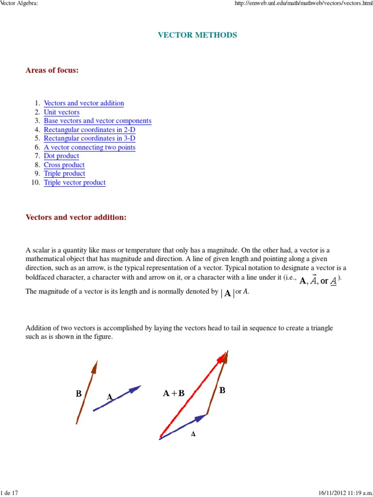Vector Methods Guide | PDF | Euclidean Vector | Norm (Mathematics)