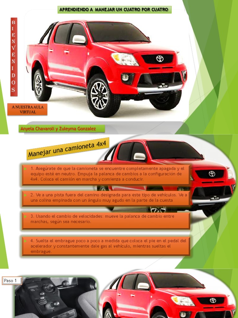 Como Manejar Una Camioneta 4x4 | PDF