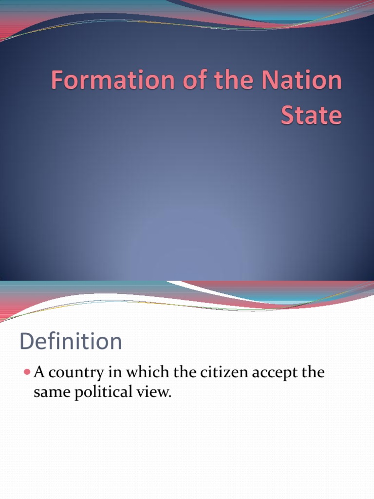 Formation of The Nation State | PDF