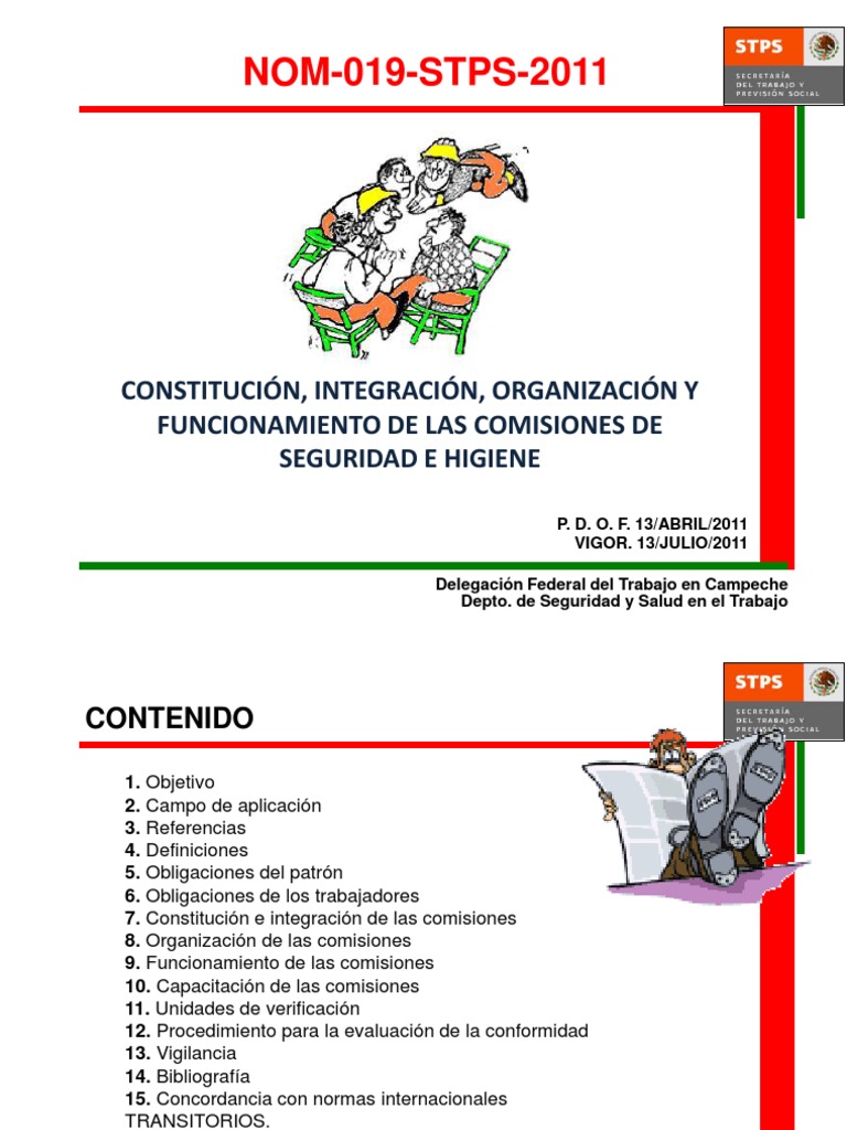 Presentacion Nom 019 Stps 2011 3 | PDF | Naturaleza | Salud y bienestar