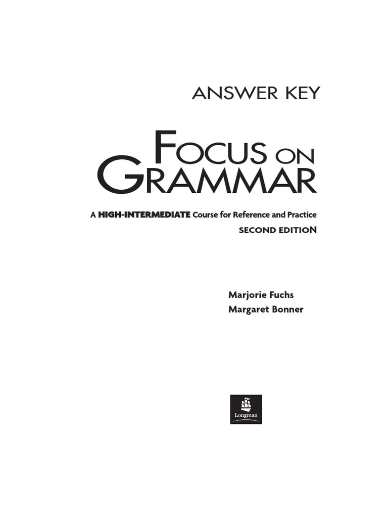 Answer Key Grammar Advance | PDF | Grammatical Tense