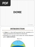 RCC Dome Design and Calculations | PDF | Dome | Concrete