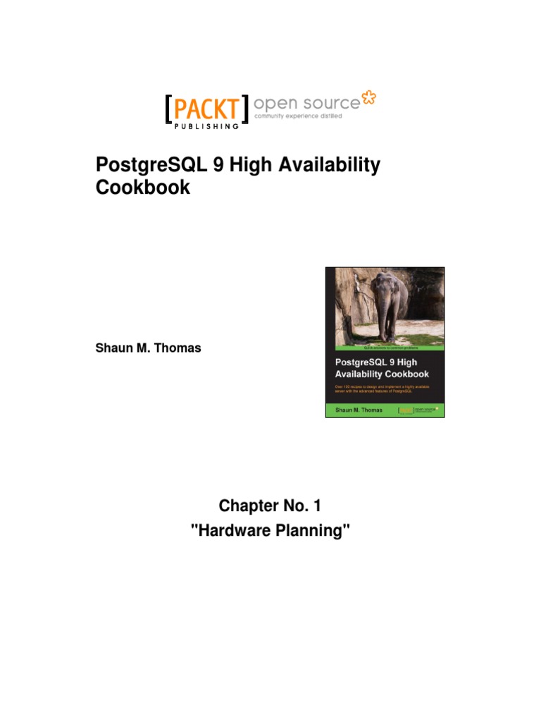Postgresql 9 High Availability Cookbook Sample Chapter Pdf Central Processing Unit Multi 