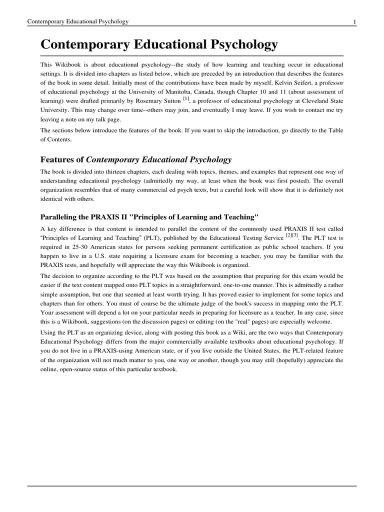 Contemporary Educational Psychology | PDF | Educational Assessment ...