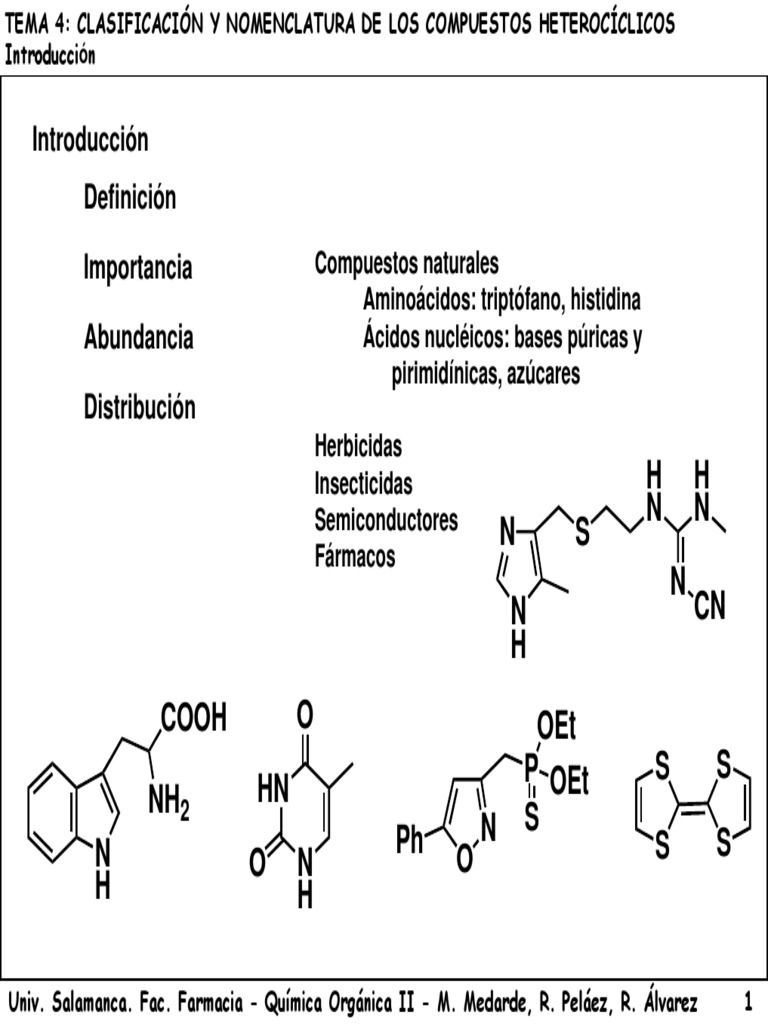 Heterociclos | Valencia (Química) | Química Orgánica