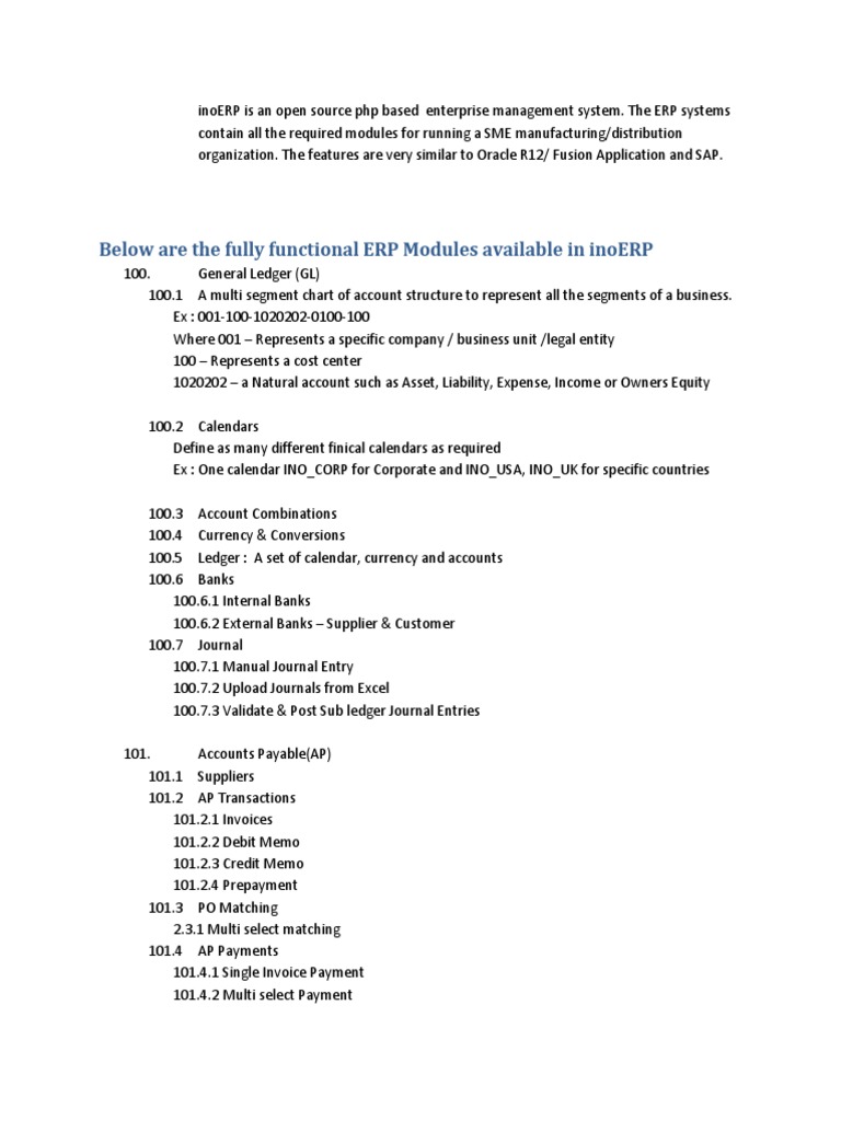 InoERP Basics | PDF | Debits And Credits | Corporations