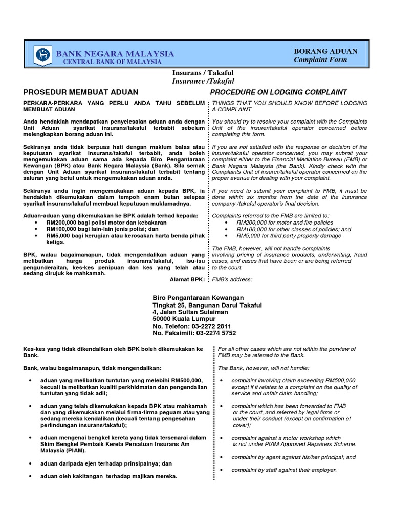 bank negara malaysia complaint - NataliataroMcknight