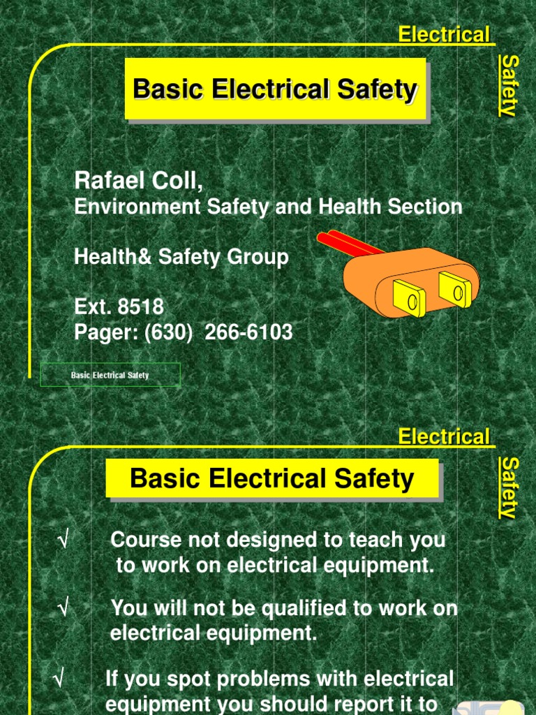 Electrical Safety | PDF | Power (Physics) | Electricity