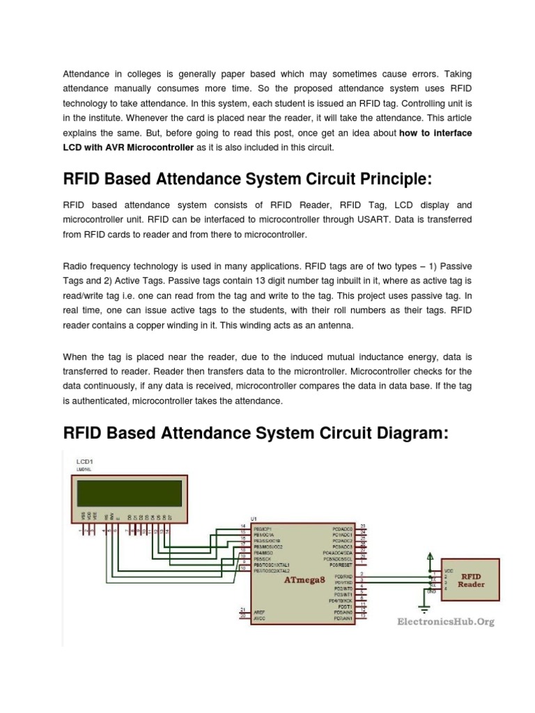 RFID Based Attendance System | PDF | Radio Frequency Identification ...
