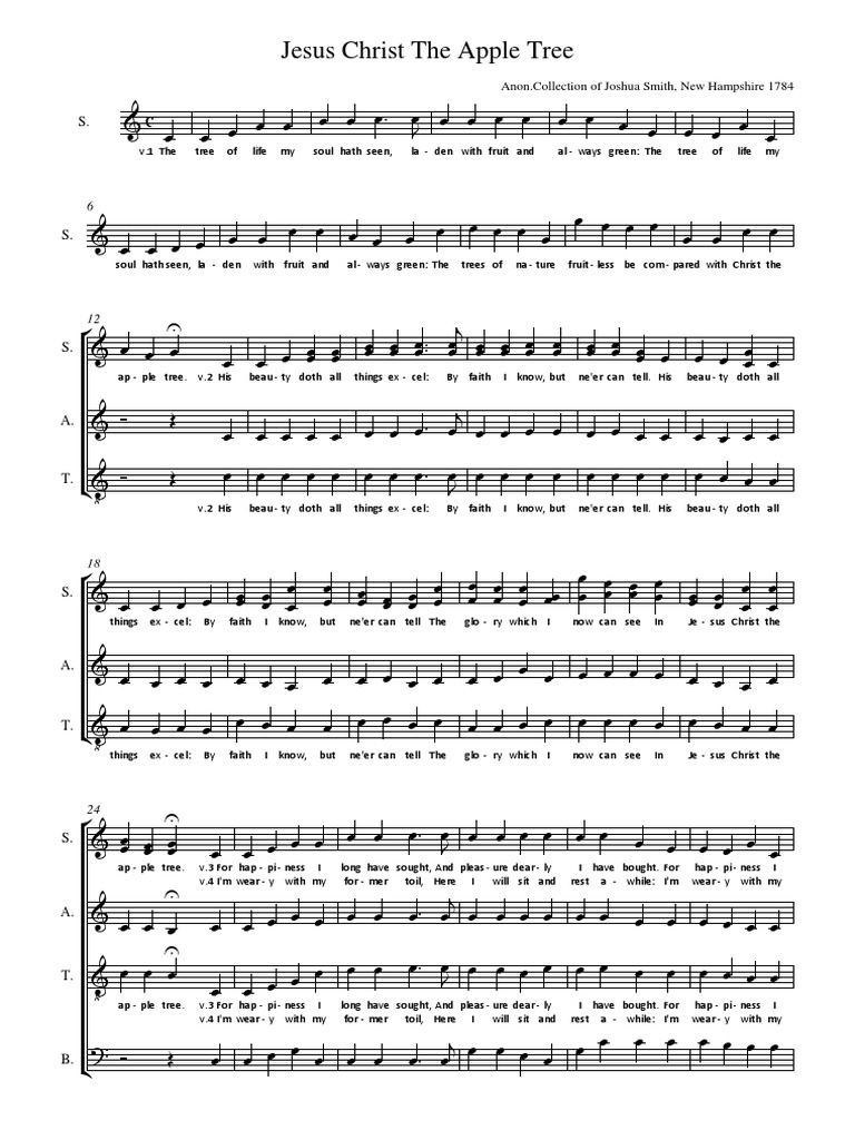 Jesus Christ the Apple Tree Lyrics | PDF | Religion And Belief