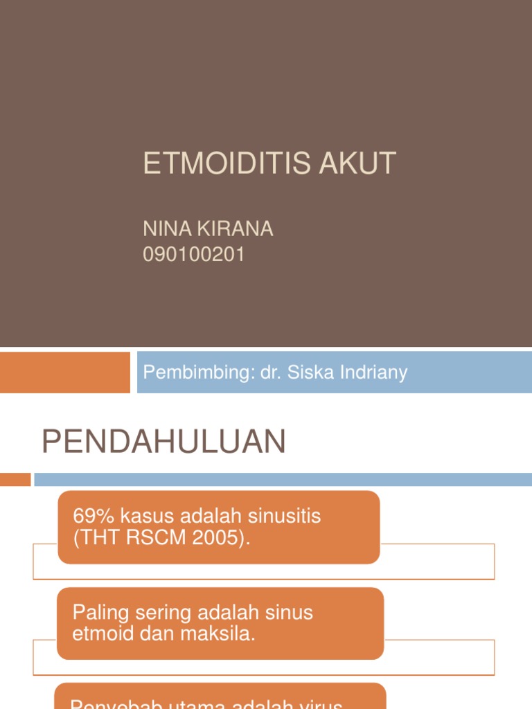Panduan Etmoiditis Akut | PDF