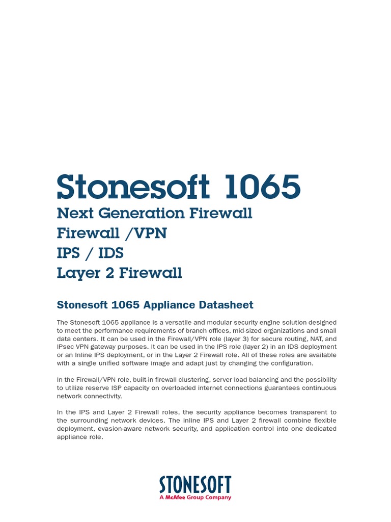 Stonesoft 1065 | Download Free PDF | Firewall (Computing) | Virtual ...