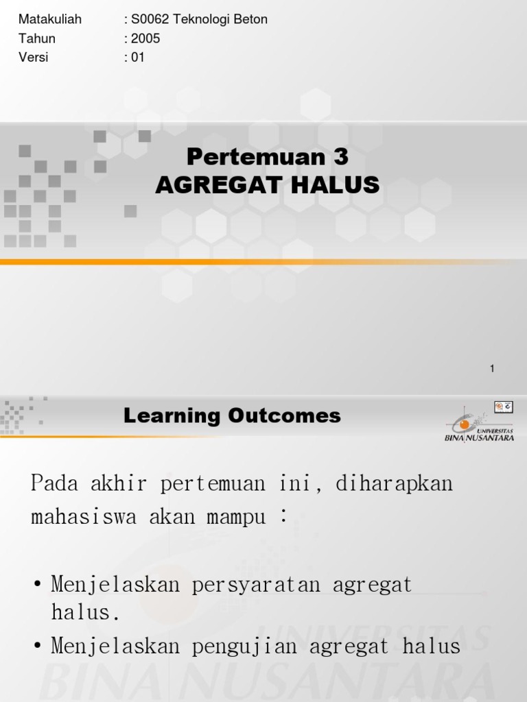 Sifat Agregat Halus | PDF
