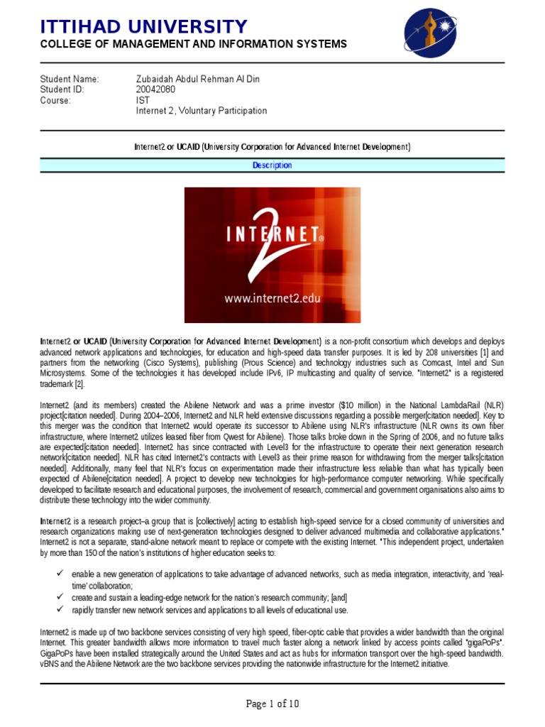 Internet 2 Assignment | PDF | Multicast | Computer Network