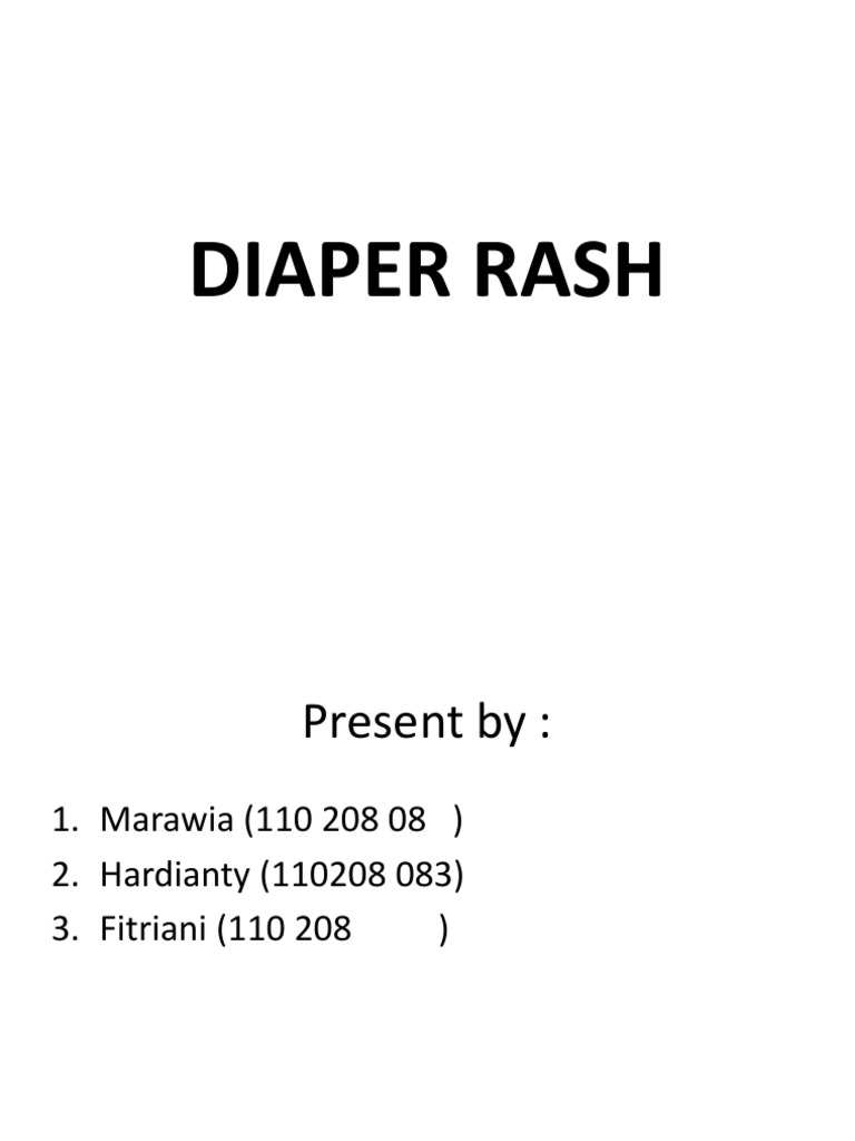 Diaper Rash | Download Free PDF | Dermatitis | Diseases And Disorders