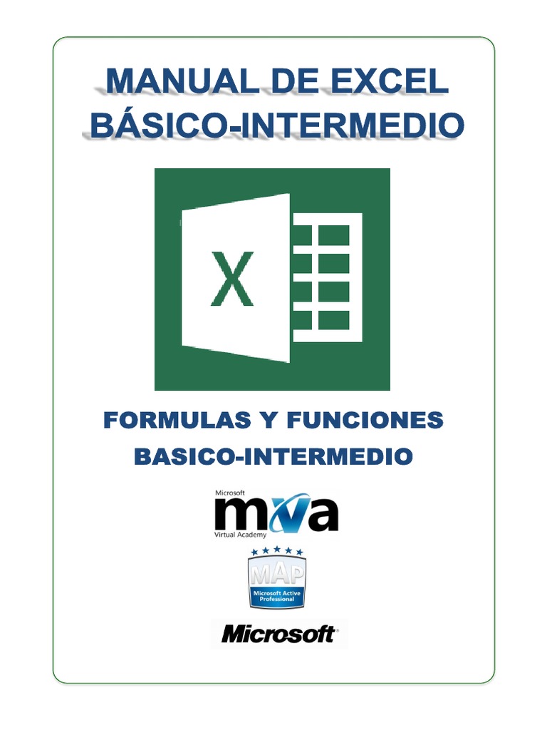 Manual Basico - InTERMEDIO de Excel 2013 | PDF | Microsoft Excel | Hoja ...