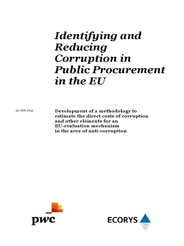 Identifying Reducing Corruption in Public Procurement en | PDF | Risk ...