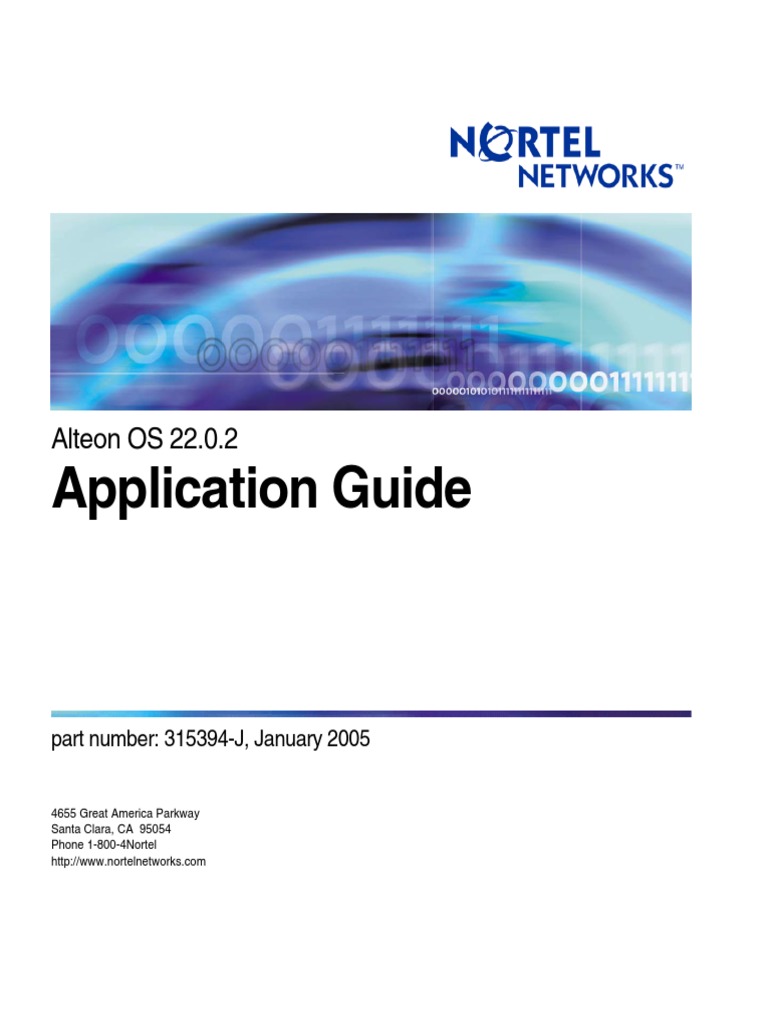 Alteon OS 22.0.2 Application Guide | PDF | Load Balancing (Computing ...