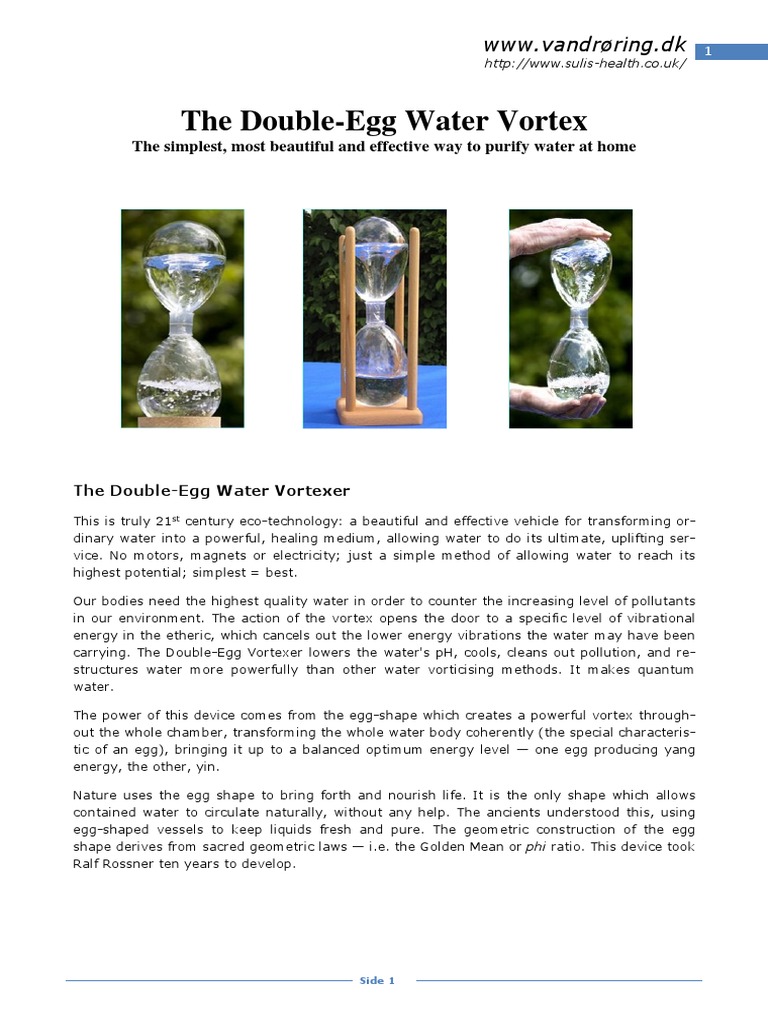 Double-Egg Water Vortexer Guide | PDF | Vortices | Water