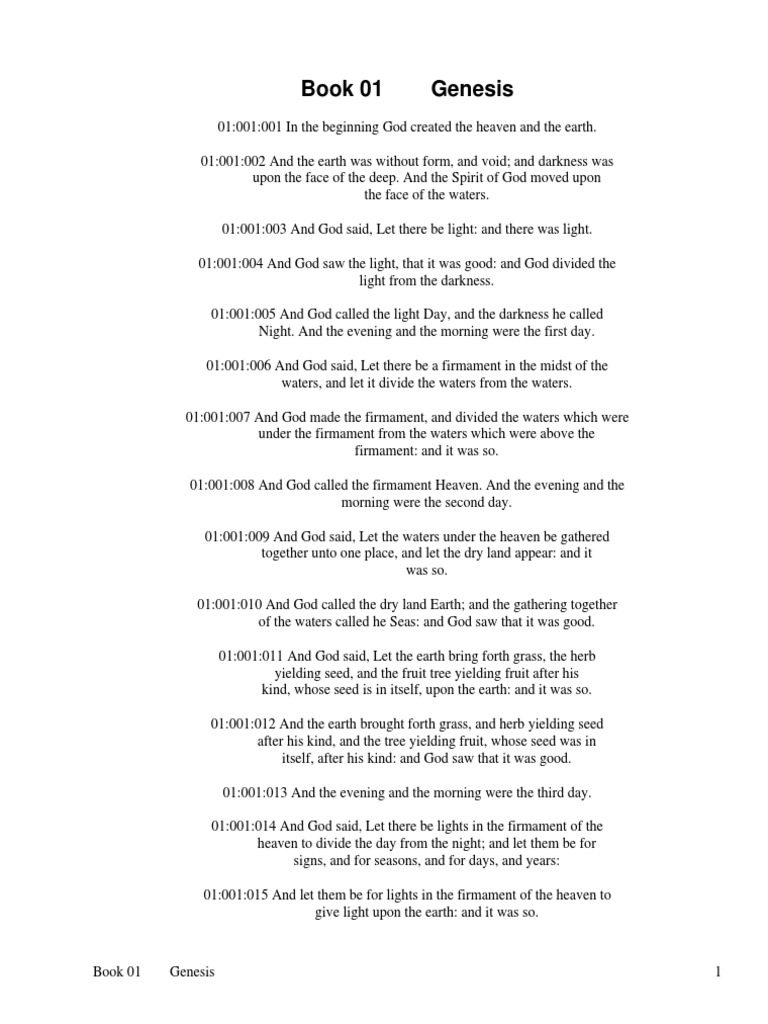 The Bible, King James Version, Book 1: Genesis by Anonymous | PDF | Ham ...