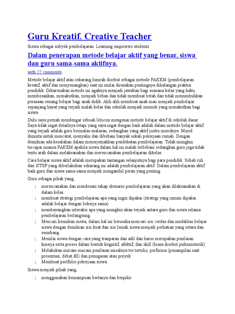 Guru Kreatif Pdf
