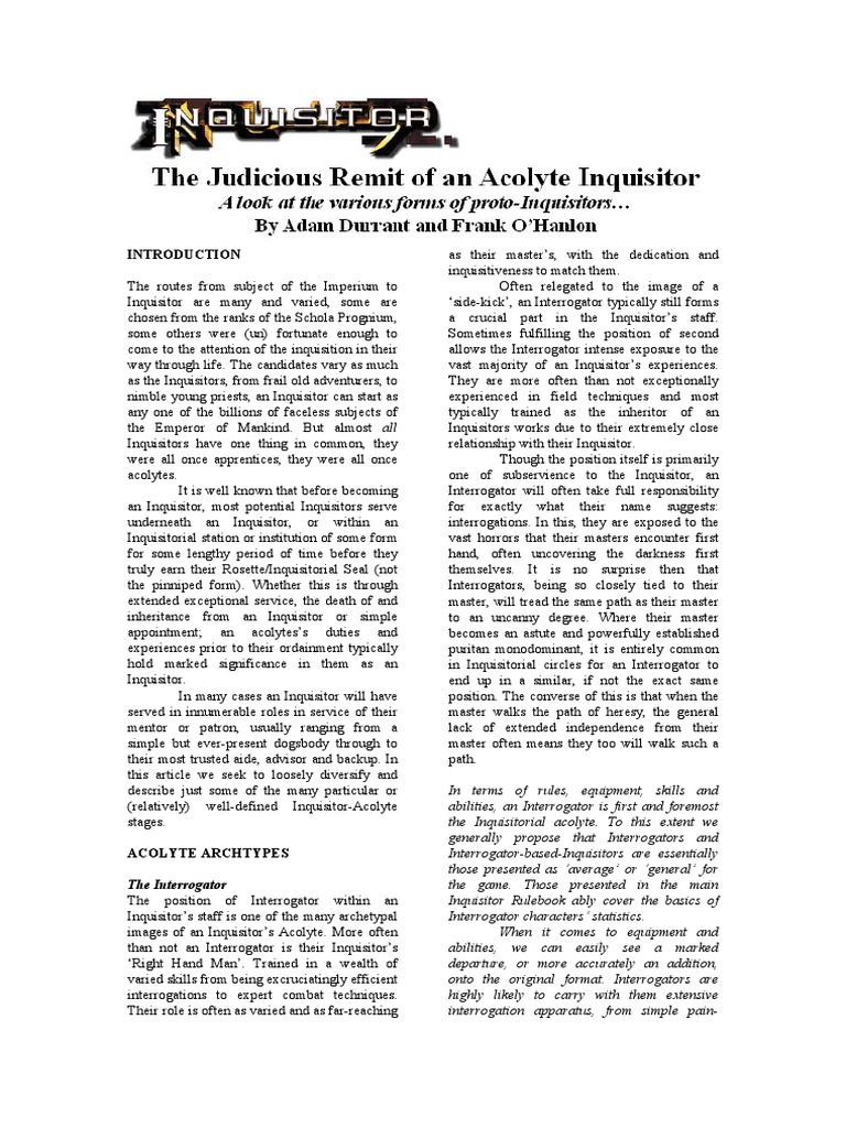 Fanatic Magazine 2 | PDF | Inquisition | Pain