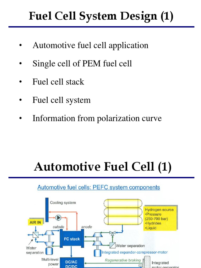 Automotive Fuel Cell System Design Guide | PDF