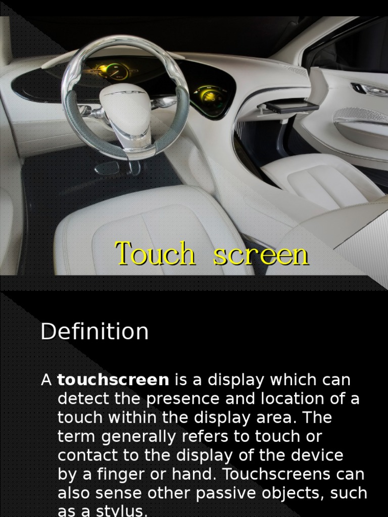 Touchscreen - PowerPoint | PDF | Touchscreen | Electrical Engineering