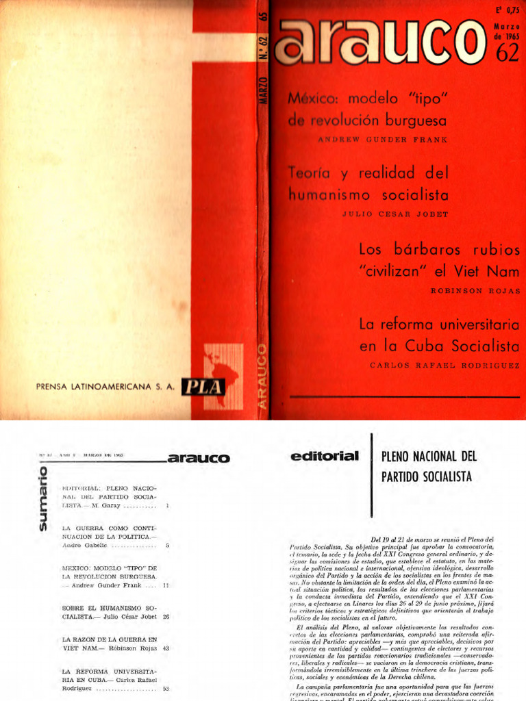(1965 (1962) ) Andrew Gunder Frank. México: Modelo 'Tipo' de La ...