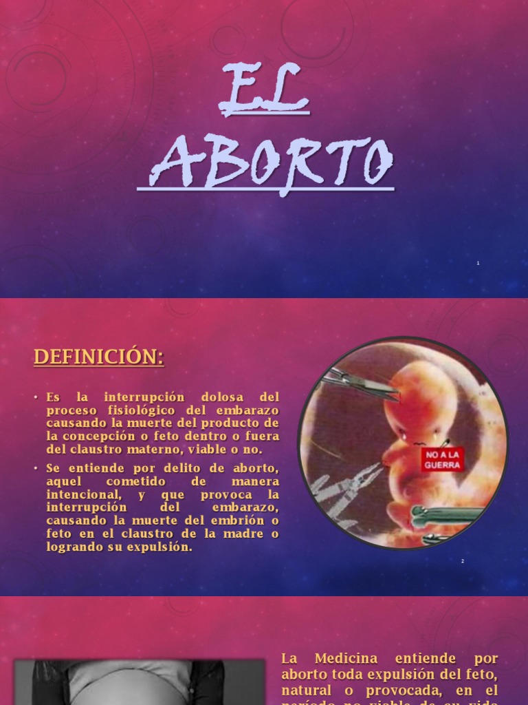 El Aborto Diapositivas | PDF | Aborto | El embarazo