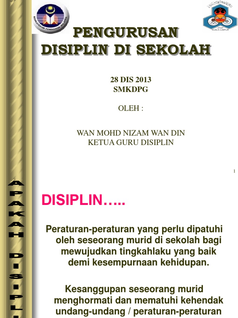 Pengurusan Disiplin | PDF