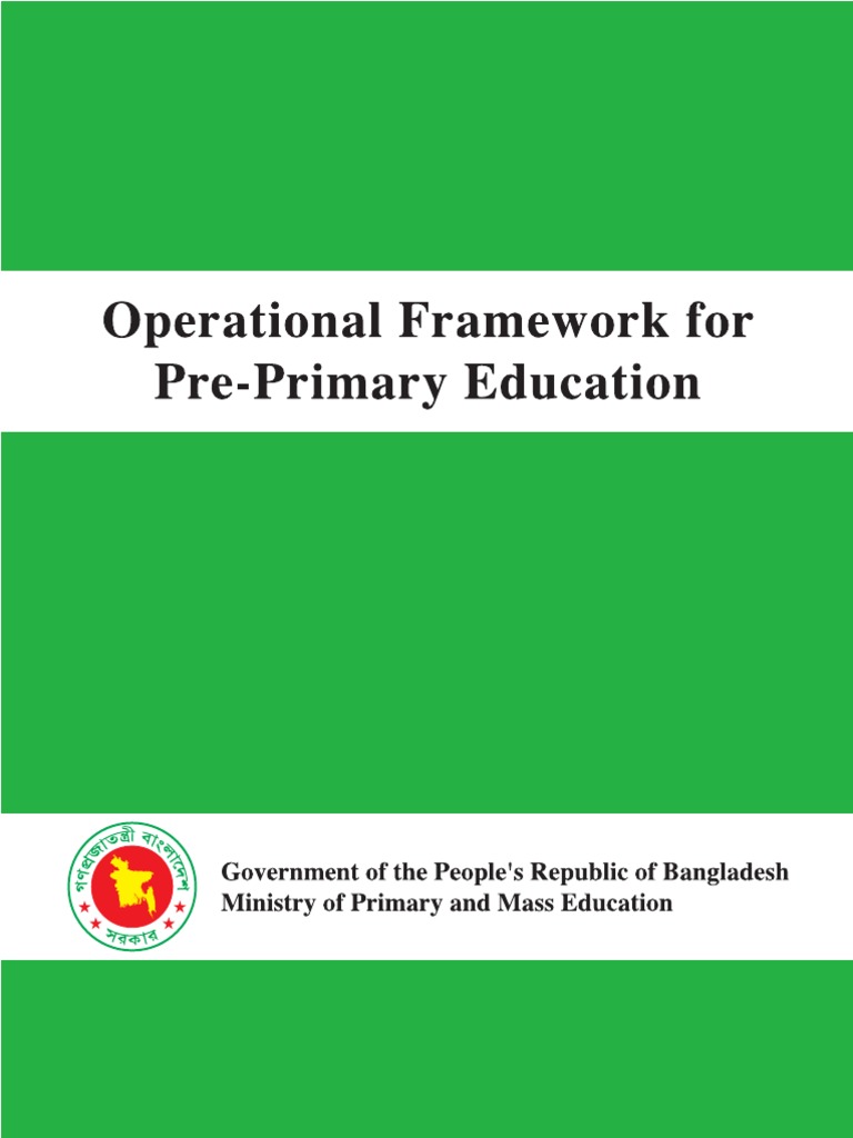 Operational Framework For Pre-Primary Education English | PDF ...
