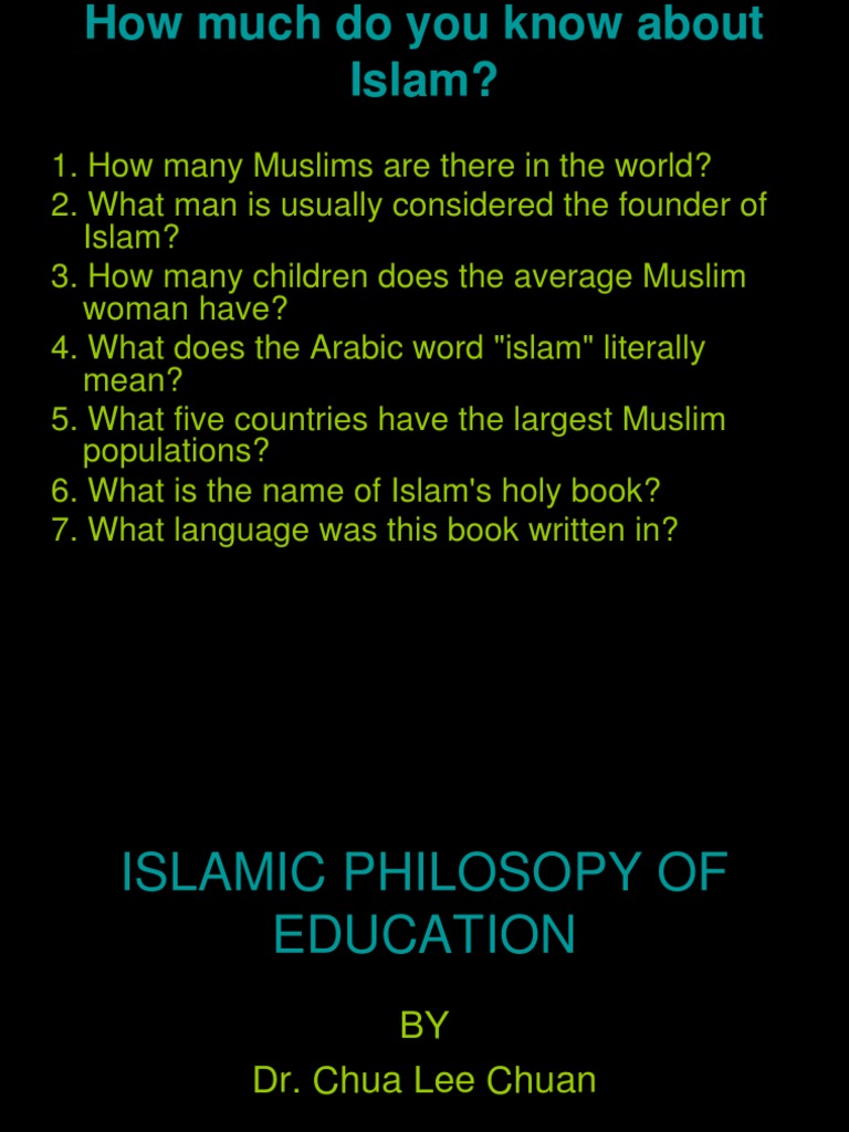 07 Islamic Philosophy | Quran | Knowledge