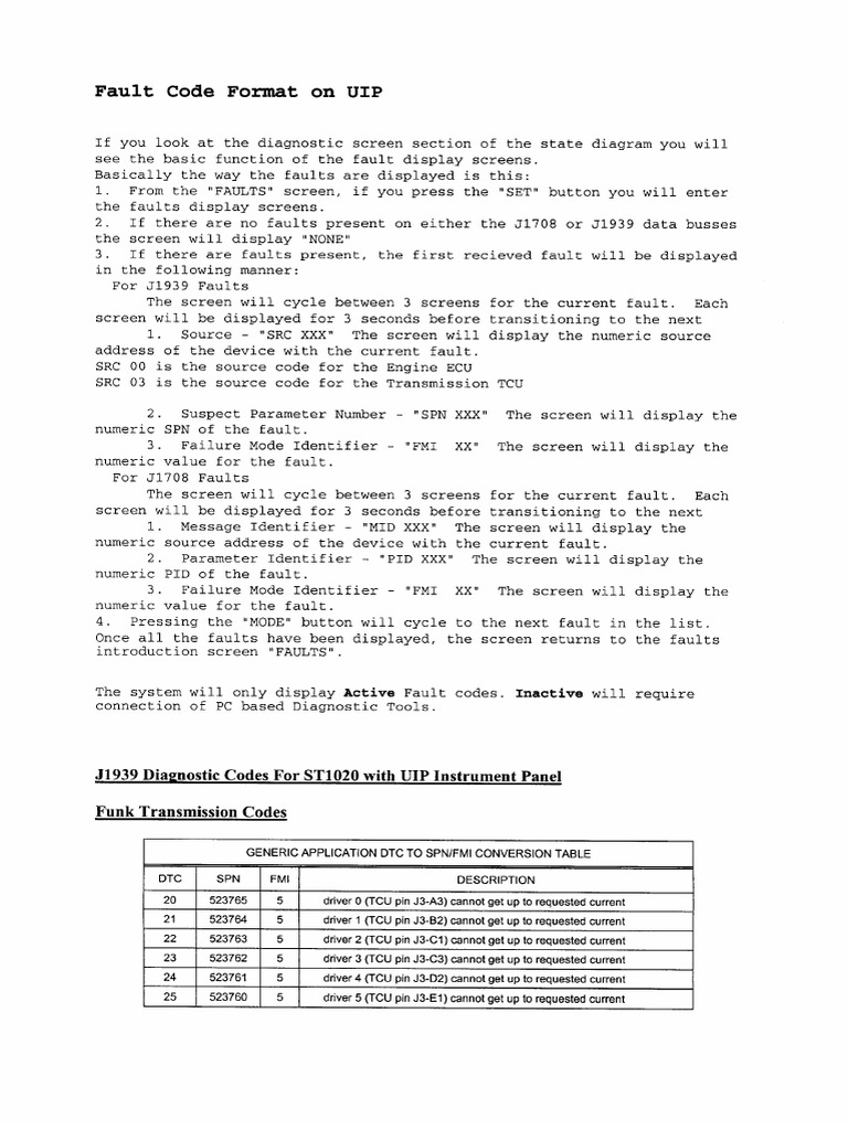 Cummins QSL9 UIP Codes | PDF