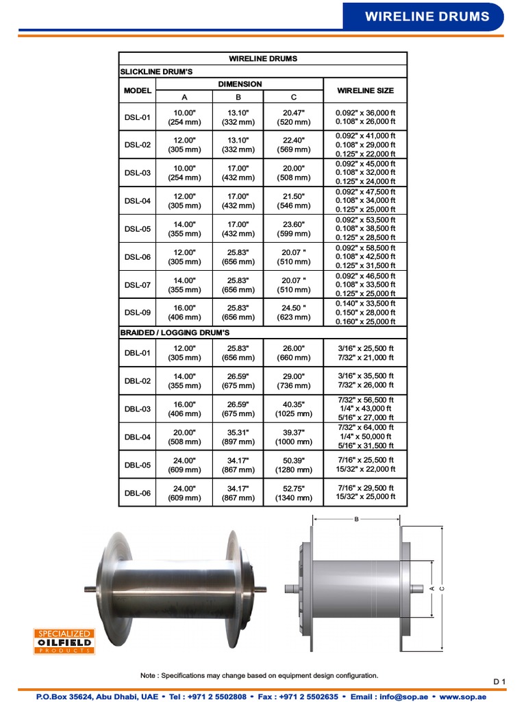 Wireline Drums | PDF