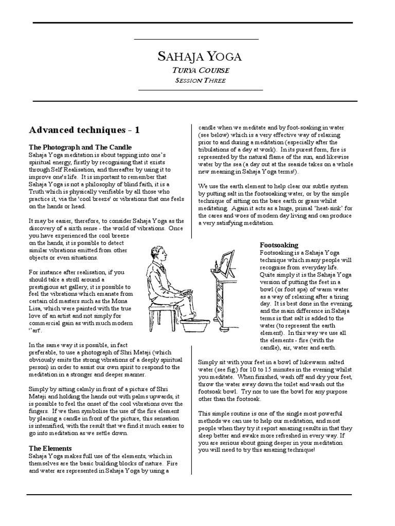 03 Handout - Sahaj Yoga | Chakra | Kundalini