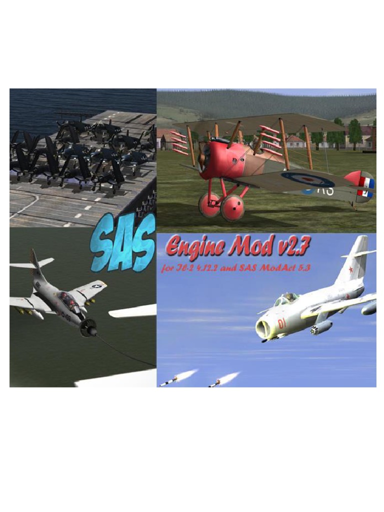 SAS Engine Mod Readme v27 | PDF | Flap (Aeronautics) | Parachute