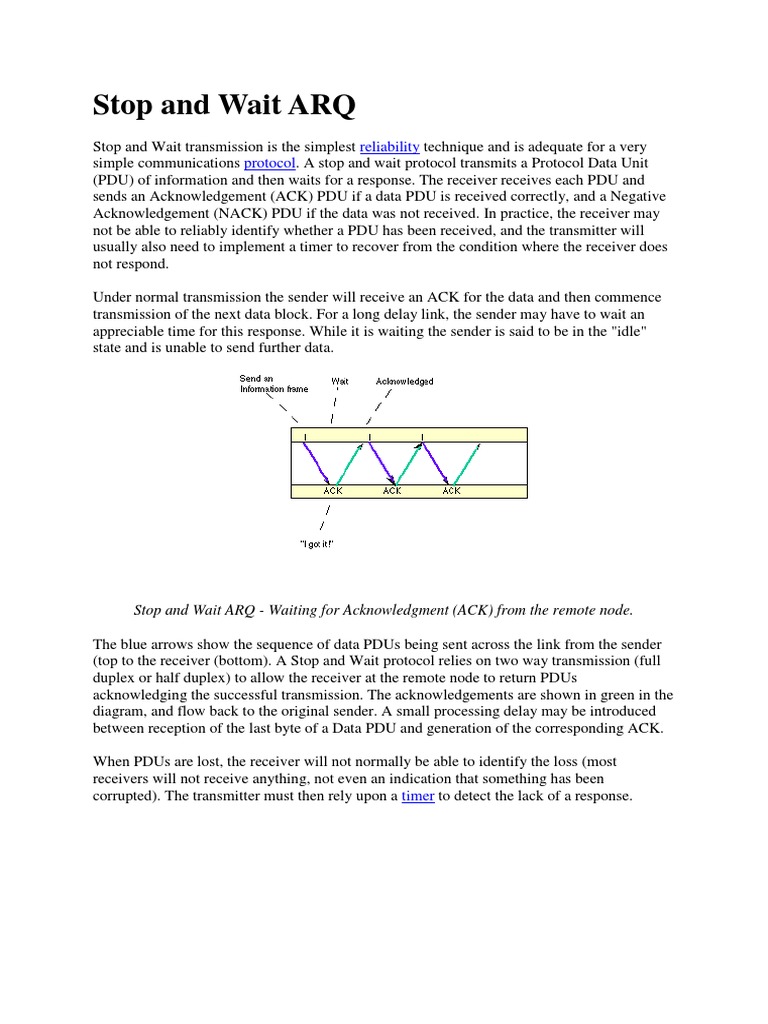 ARQ | PDF | Error Detection And Correction | Transmission Control Protocol