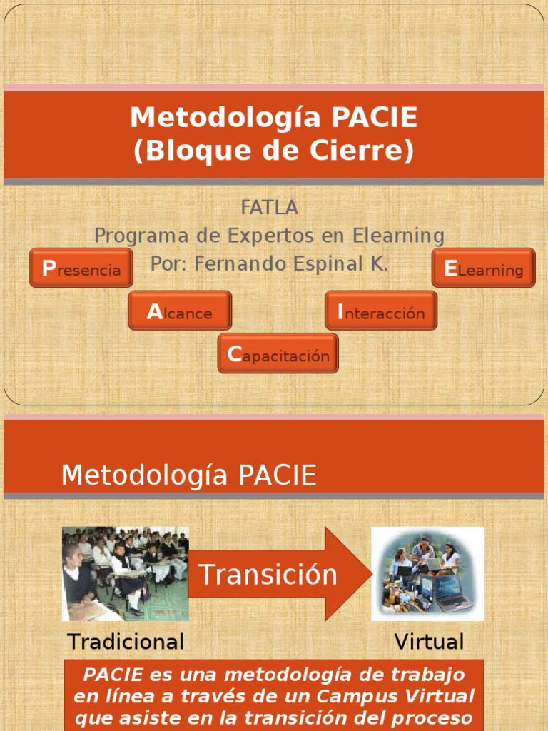 Tarea 2 Metodología PACIE | PDF | Evaluación | Aprendizaje