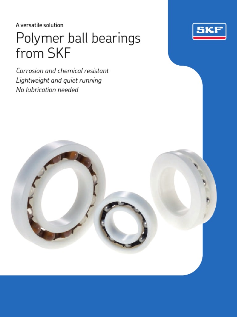 Polymer Ball Bearings From SKF | PDF | Engineering Tolerance | Bearing ...