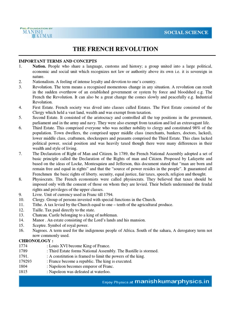 The French Revolution | PDF