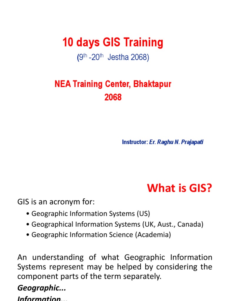 ArcGIS Training NEA | PDF | Arc Gis | Esri