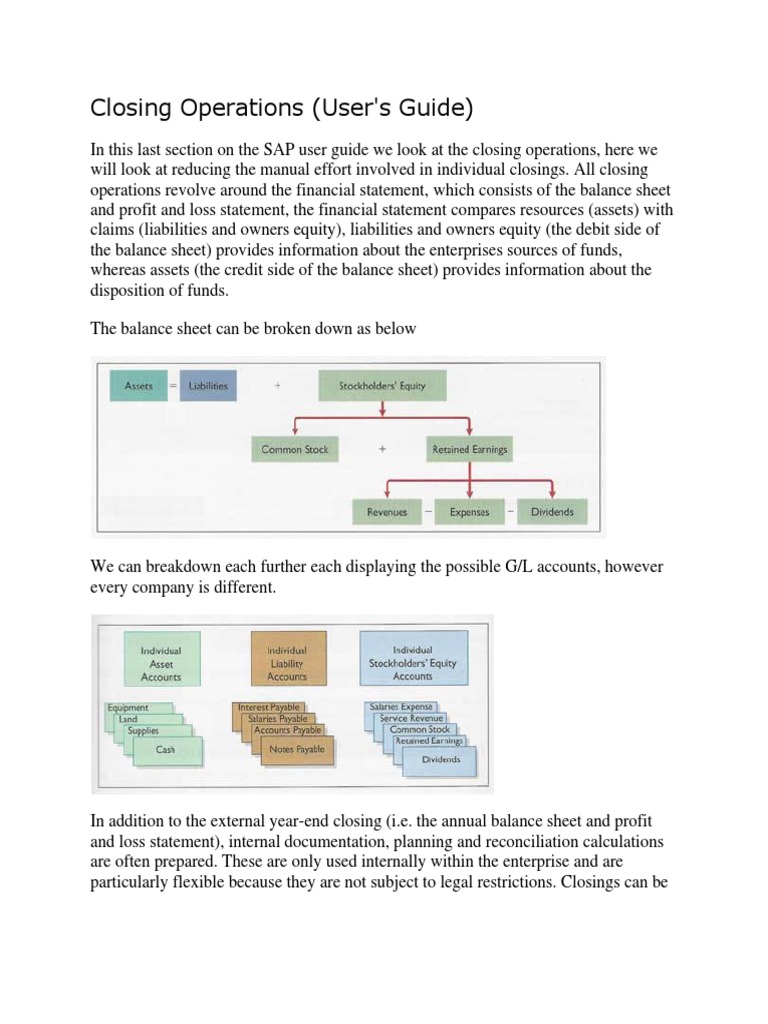 Closing Operations | PDF | Debits And Credits | Depreciation