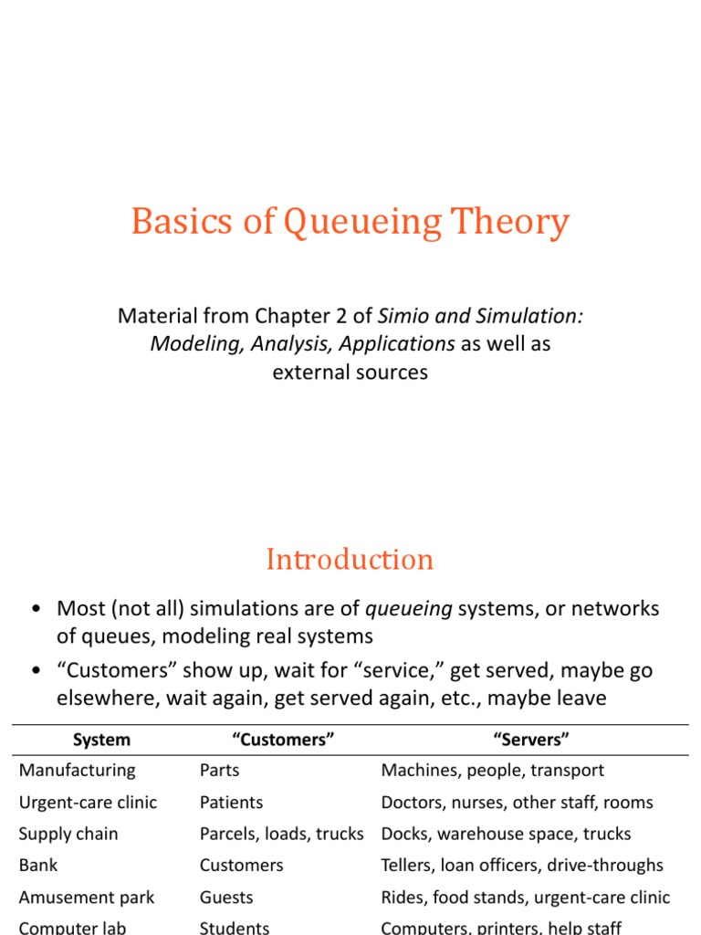 Basics of Queueing Theory | PDF | Simulation | Applied Mathematics