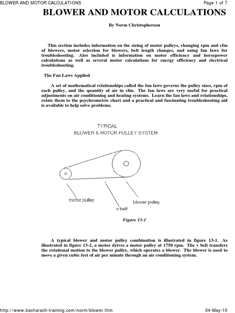 Blower Calculation | PDF | Belt (Mechanical) | Mechanical Fan