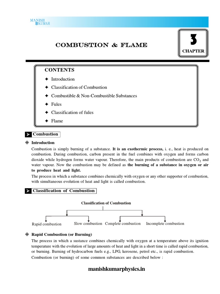 3 Combustion Flame | PDF | Combustion | Fuels