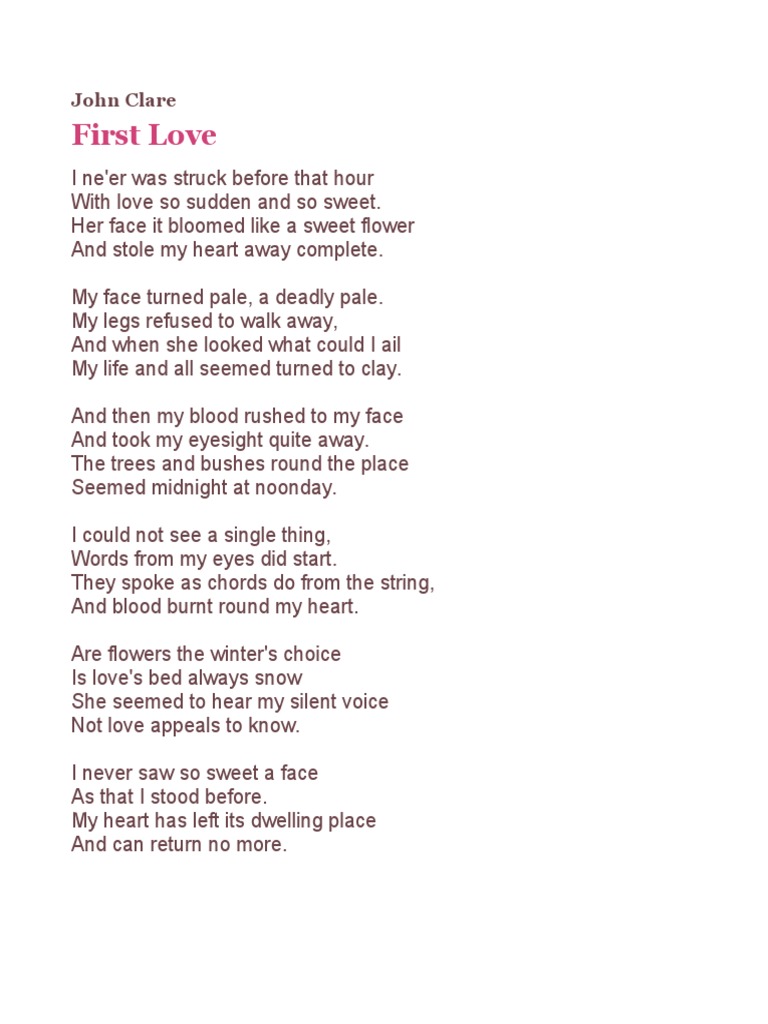 First Love: John Clare | PDF